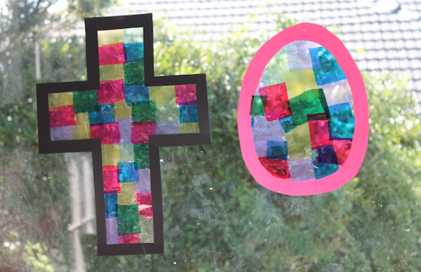Easy stained glass windows [Craft for kids] - Kiwi Families