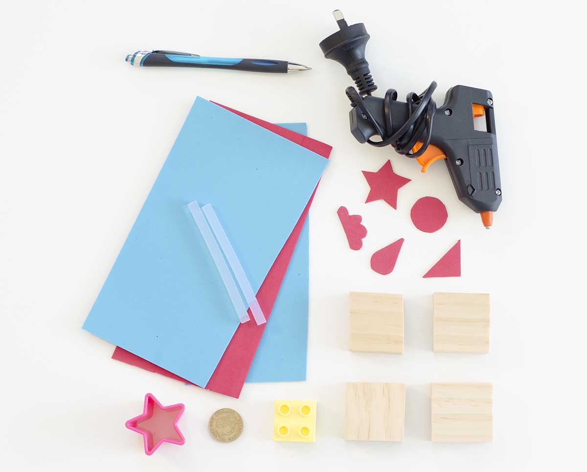 How to make your own shape stamps - Kiwi Families