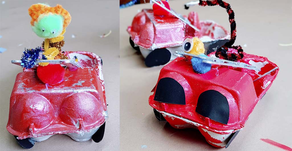 Egg Carton Fire Truck - Kiwi Families