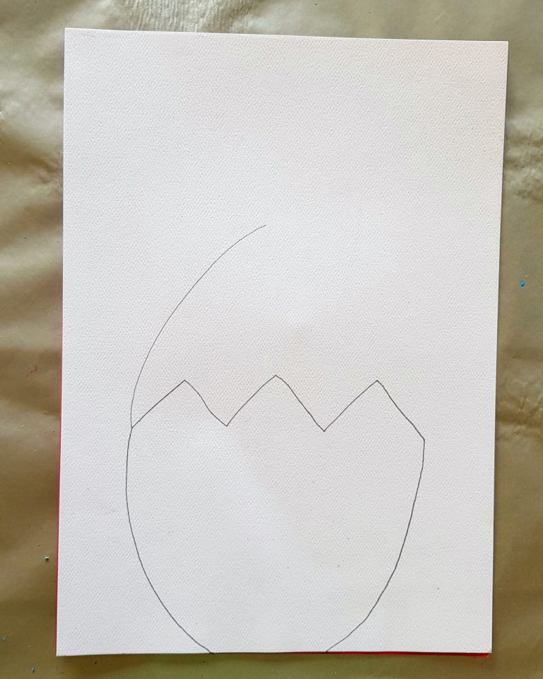 Easy Easter Bunny in an Egg Drawing - Kiwi Families
