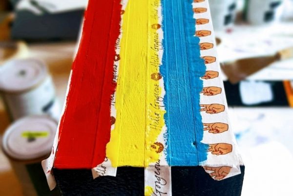 Upcycled Rainbow Dressing Table - Kiwi Families