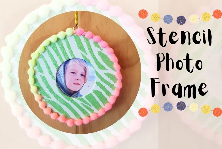 Stencil Photo Frame - Kiwi Families