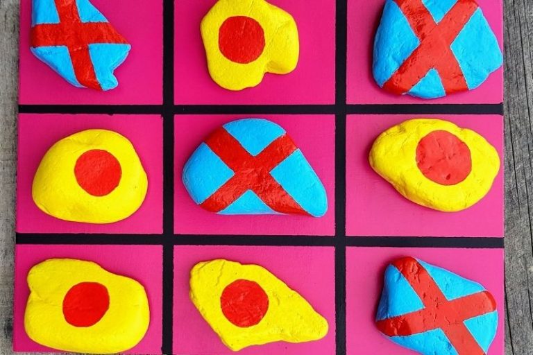 DIY Tic-Tac-Toe or Noughts and Crosses - Kiwi Families