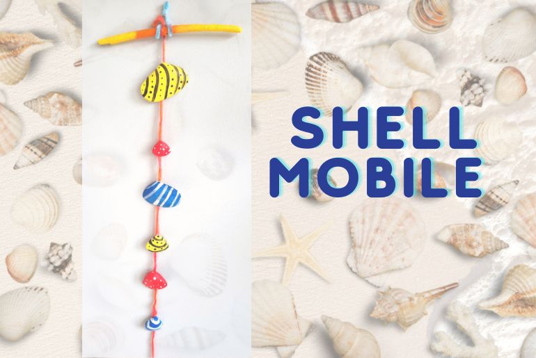 Handmade Shell Mobile - Kiwi Families