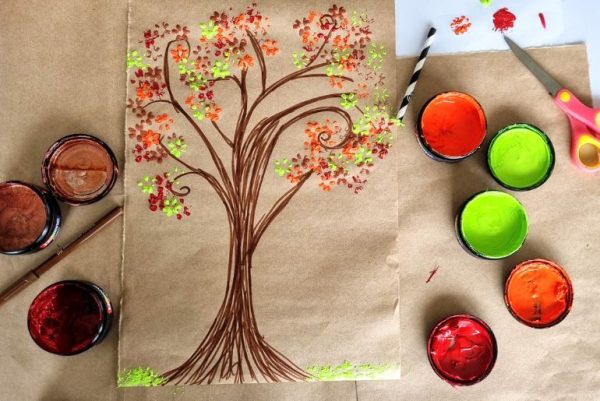 Autumn Tree Art Craft Project - Kiwi Families