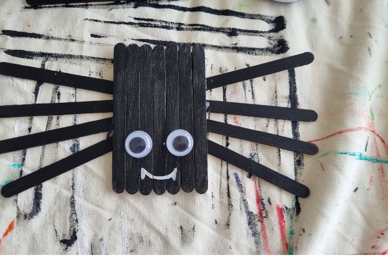 Spider Iceblock Stick Craft - Kiwi Families